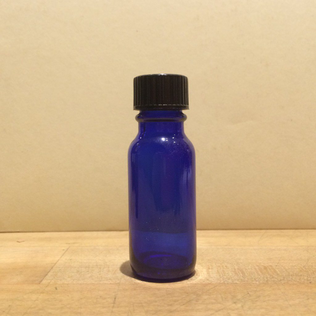 1/2 oz glass Cobalt Blue bottle with lid – Living Earth Herbs ...