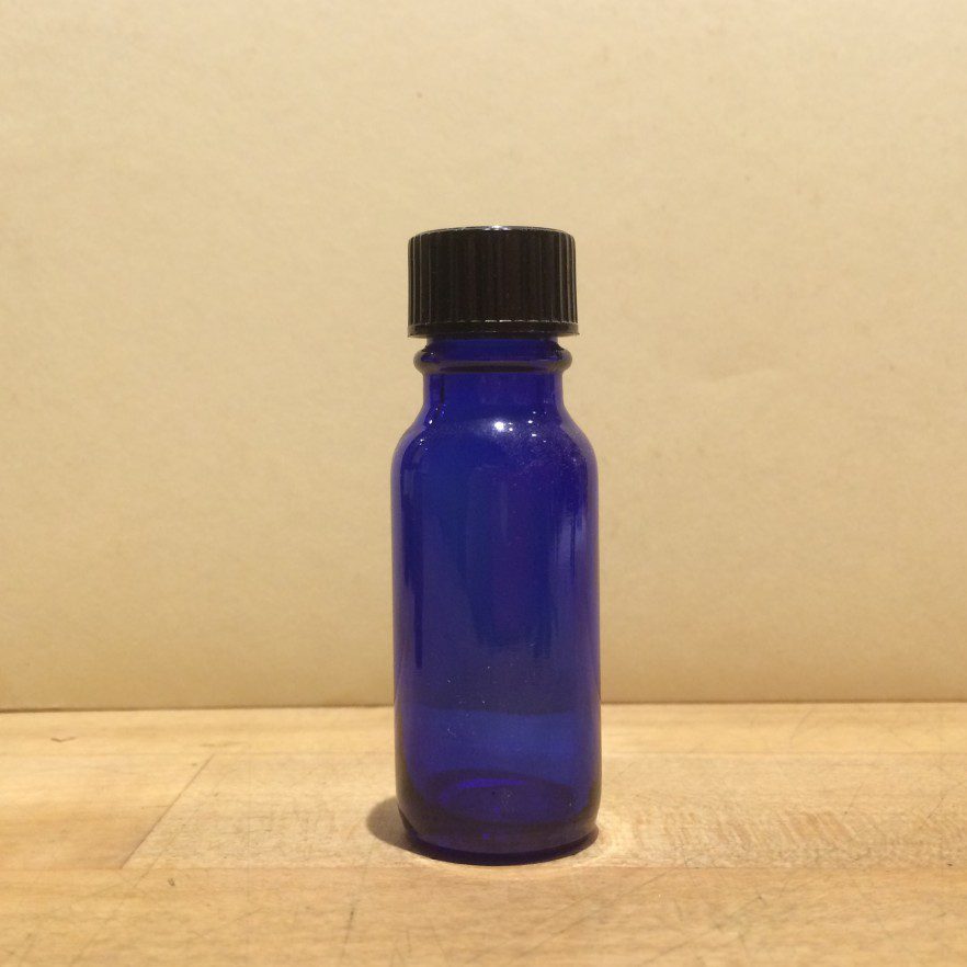 1/2 oz glass Cobalt Blue bottle with lid – Living Earth Herbs ...