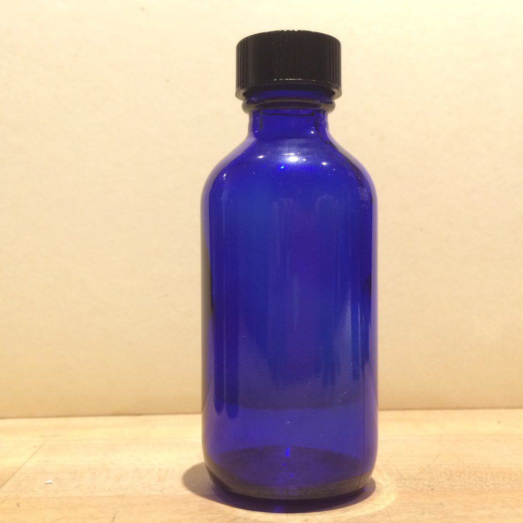 2 oz glass Cobalt Blue bottle with lid – Living Earth Herbs Apothecary ...