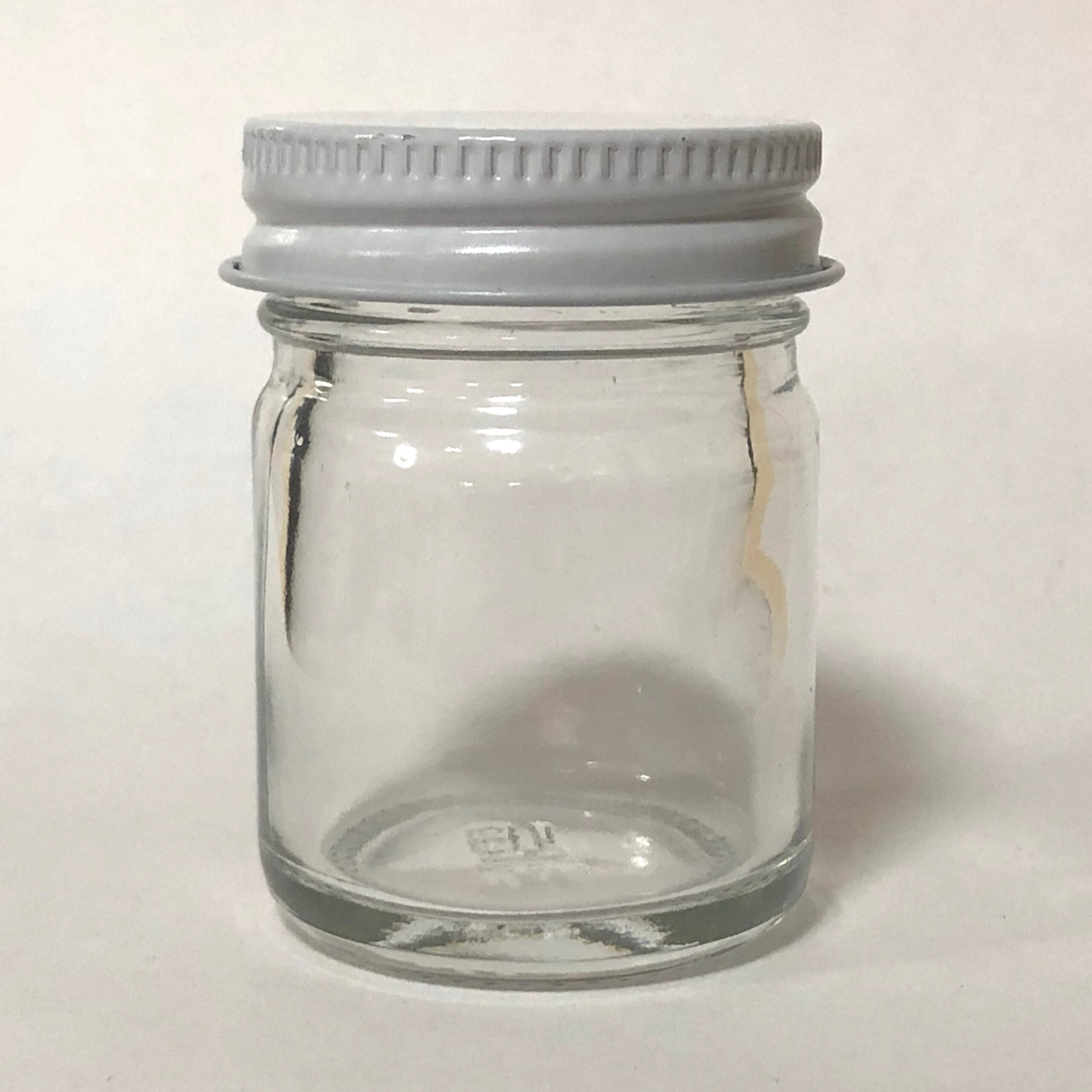 1 Oz Glass Salve Jar Clear Black Lid Living Earth Herbs Organic
